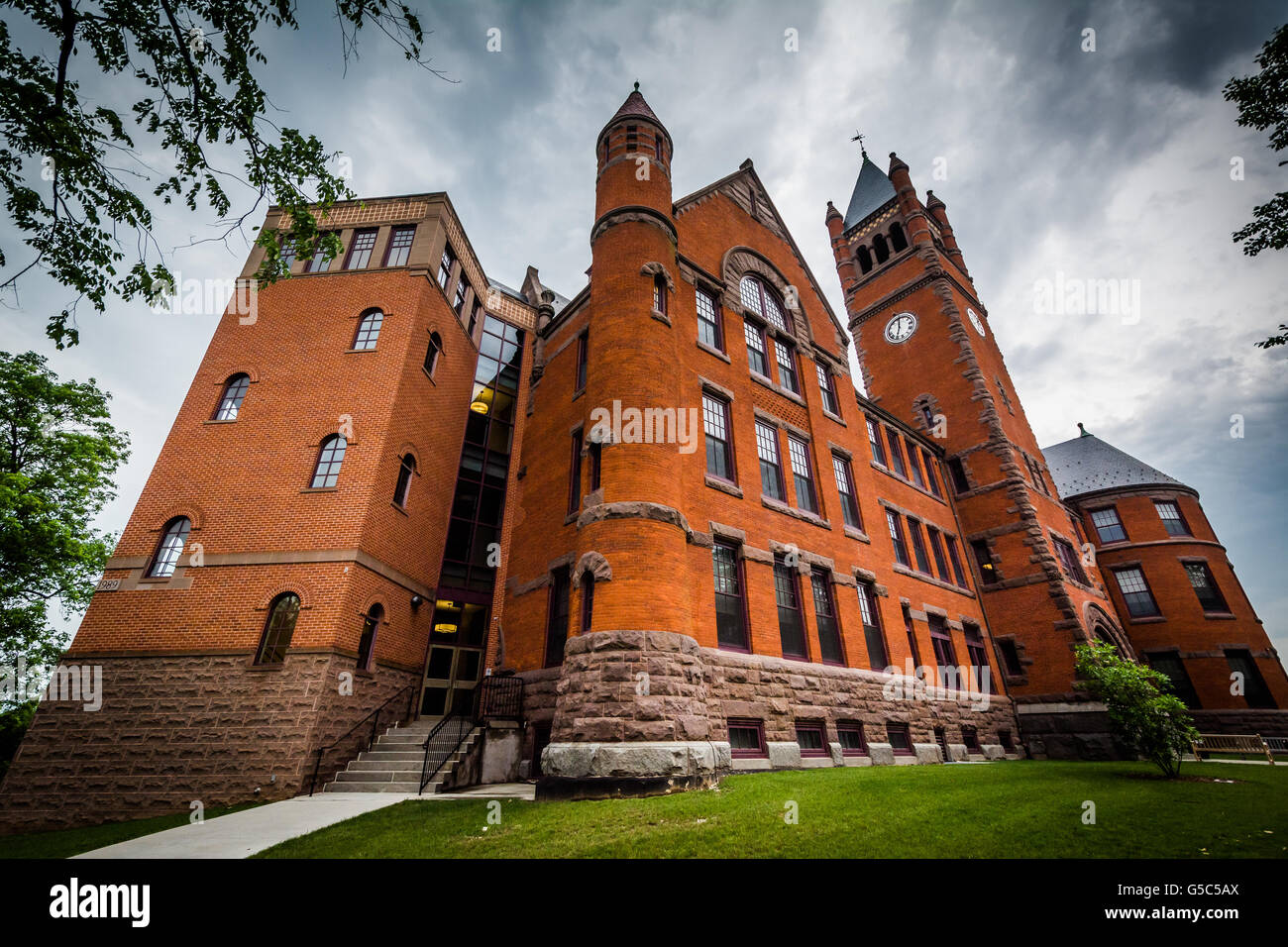Glatfelter Hall, on the campus of Gettysburg College, in Gettysburg ...
