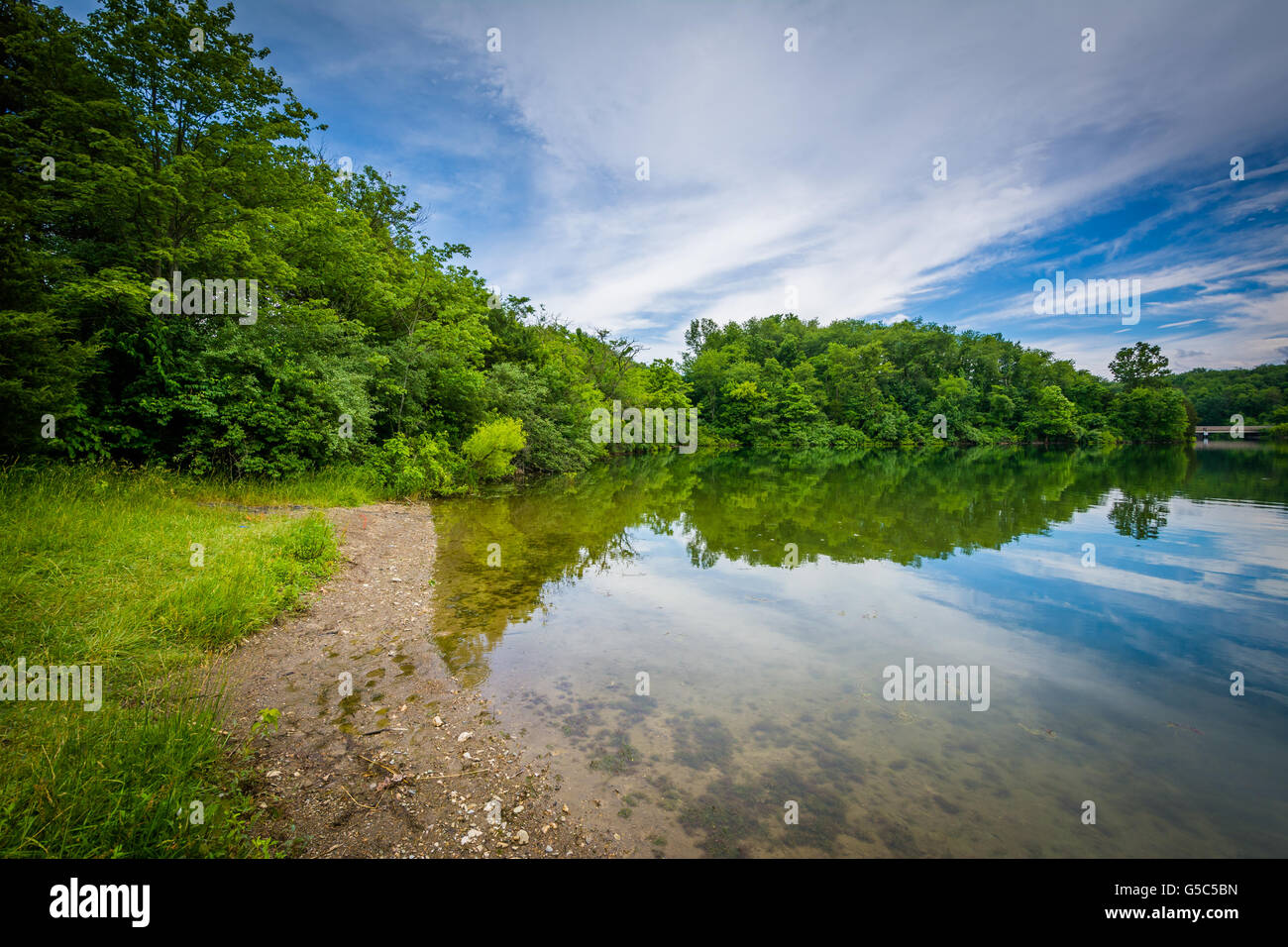 Lake Marburg, at Codorus State Park, Pennsylvania Stock Photo - Alamy