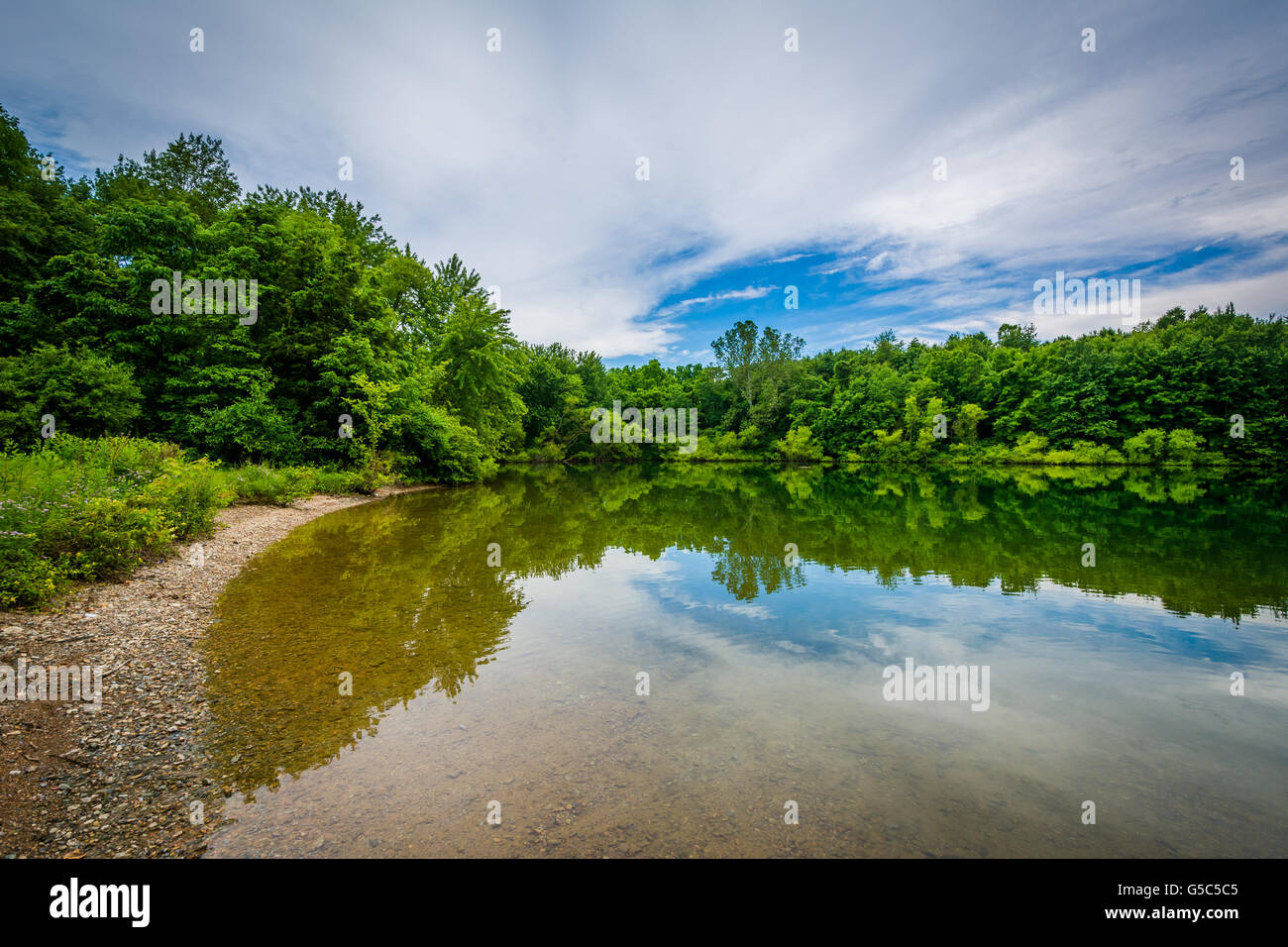 Lake Marburg, at Codorus State Park, Pennsylvania Stock Photo - Alamy