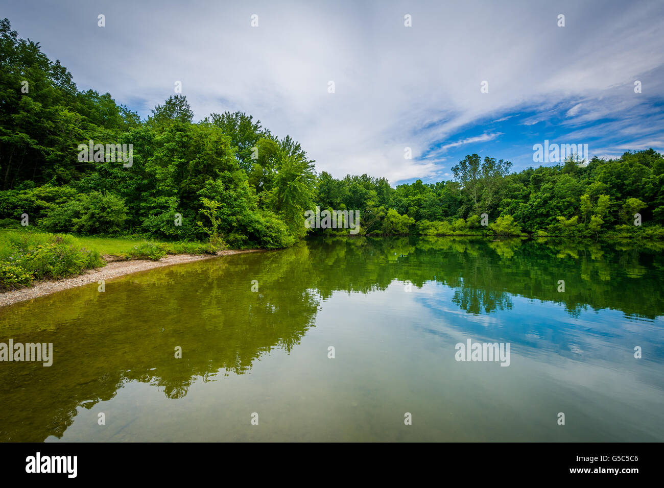 Lake Marburg, at Codorus State Park, Pennsylvania Stock Photo - Alamy