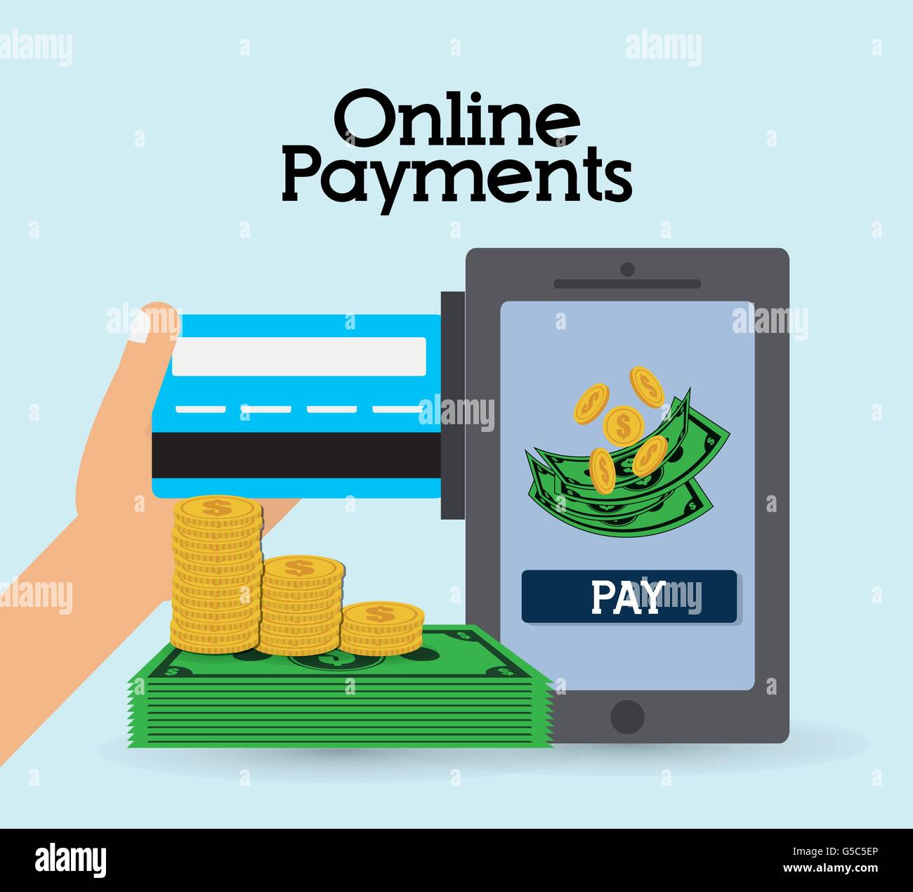 Online payments icons Stock Vector Image & Art - Alamy