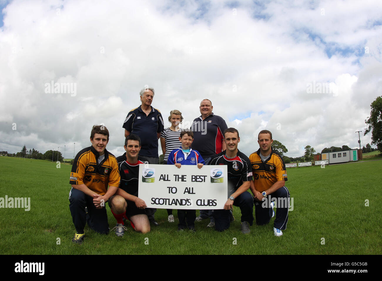 Back row, left to right Bill McMurtrie SRU representative, Davie Hunter ...
