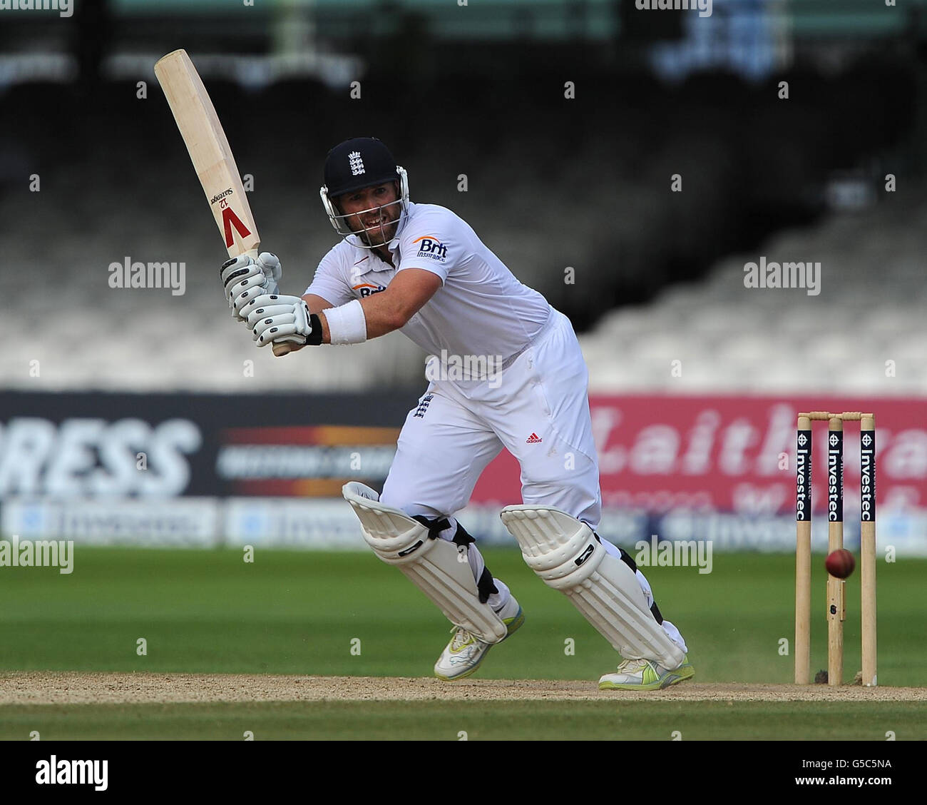 England's Matt Prior during the Third Investec Test Match at Lord's ...