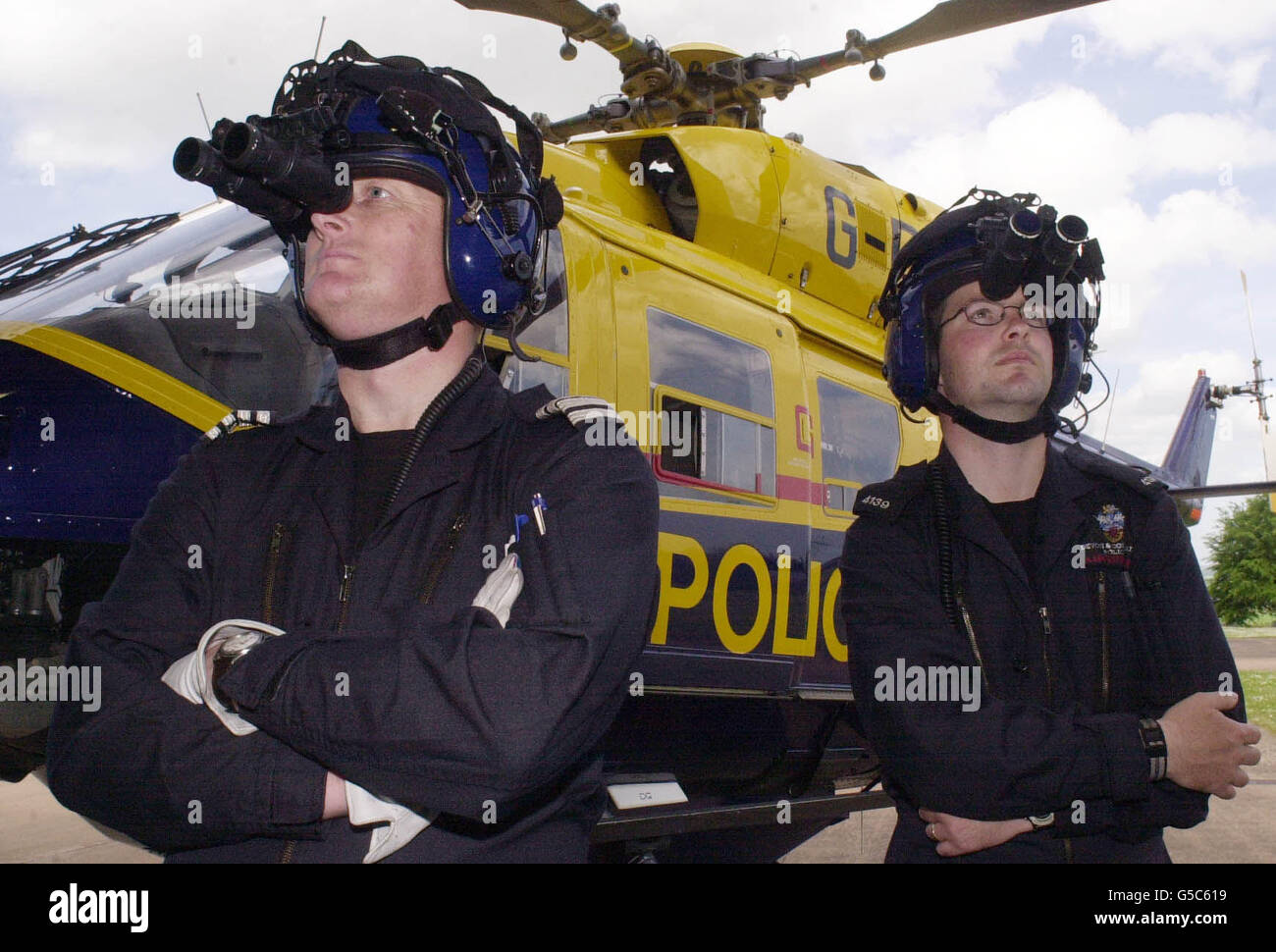 Police night vision goggles Stock Photo - Alamy