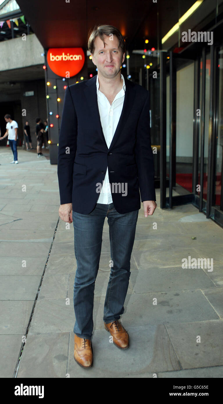 Director Tom Hooper arriving at the Barbican in central London for a ...