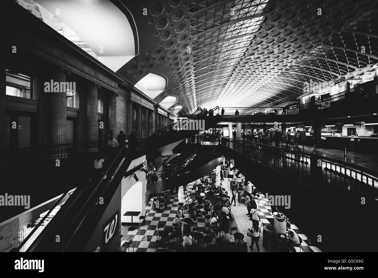 The interior of Union Station, in Washington, DC Stock Photo - Alamy