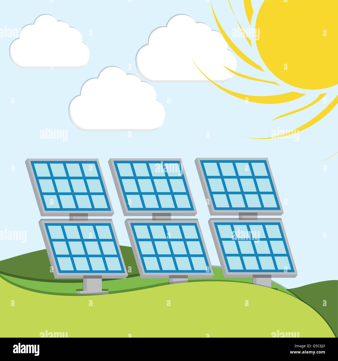 solar energy vector Stock Vector Image & Art - Alamy