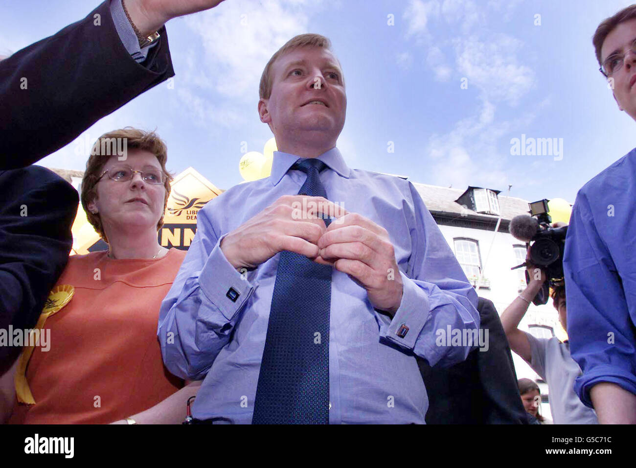 Liberal Democrat Leader Charles Kennedy on walkabout in Cornmarket ...