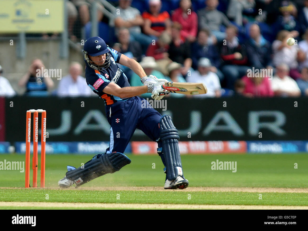 Yorkshire's Richard Pyrah in action during the Friends Life T20 Semi ...