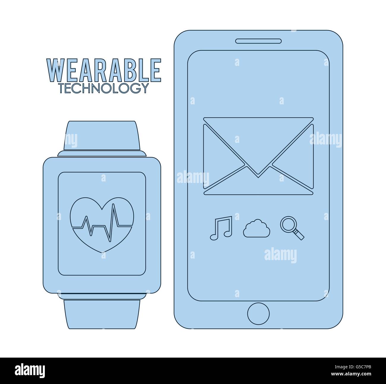Wearable technology design Stock Vector Image & Art - Alamy