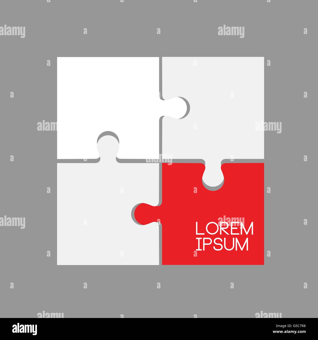 Abstract conceptual puzzle for your sample text Stock Vector Image ...