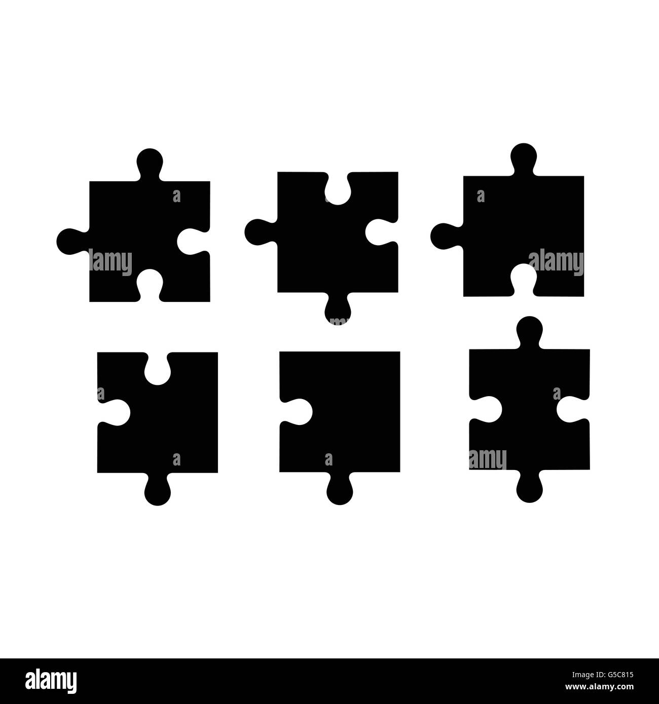 Template of abstract puzzle Stock Vector Image & Art - Alamy