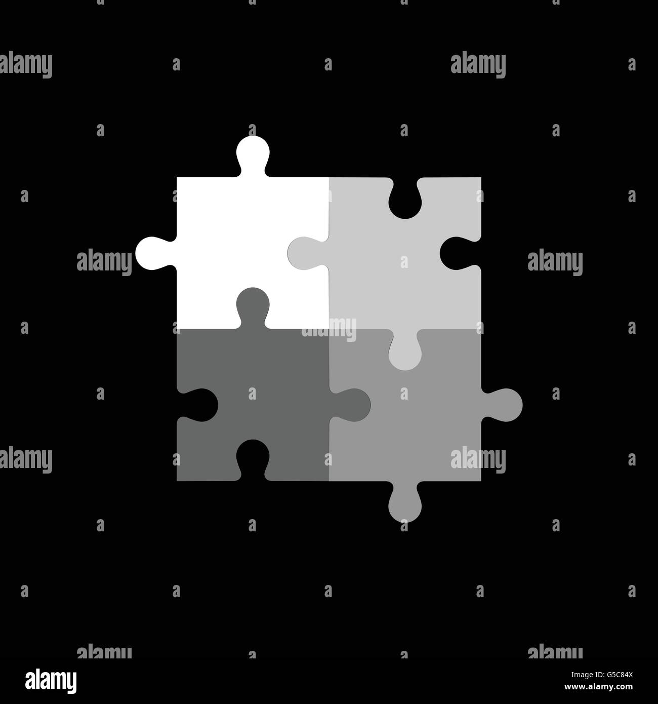 Template of abstract puzzle Stock Vector Image & Art - Alamy
