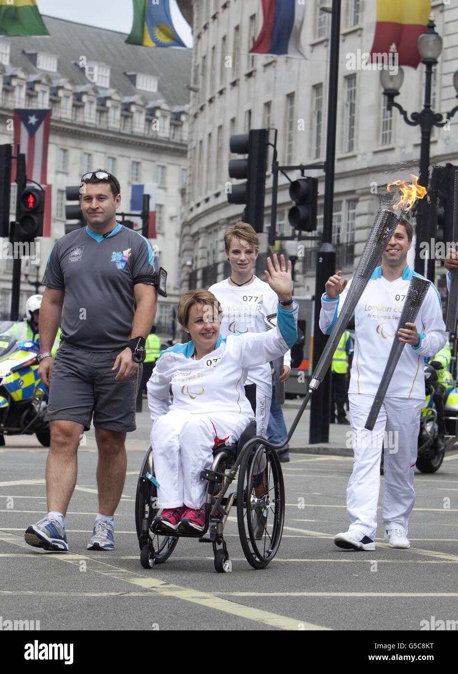 Day 6 - Paralympic Torch Relay Stock Photo - Alamy