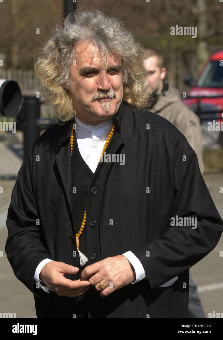 Comedian Billy Connolly leaves the funeral of entertainer Jimmy Logan ...