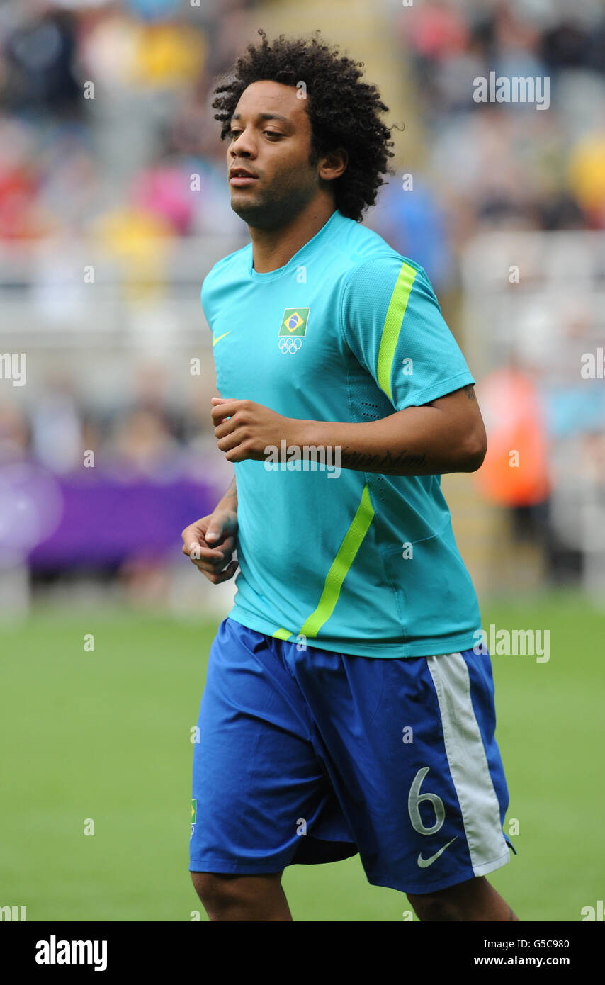 London Olympic Games - Day 5. Brazil's Marcelo before kick off during ...