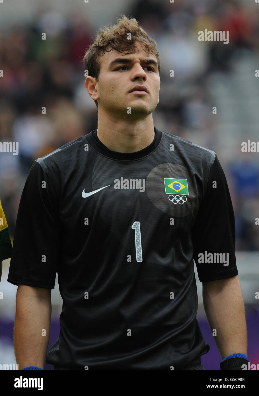 London Olympic Games - Day 5. Brazil's Gabriel before kick off during ...
