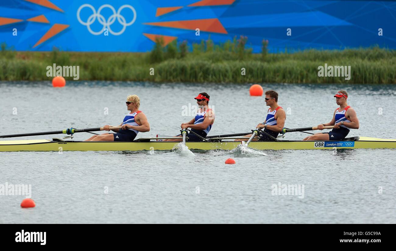 Pete reed and alex gregory at eton dorney rowing lake hi-res stock ...