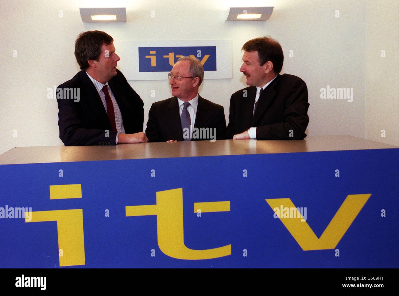 From left, ITV Chief Exec, Stuart Prebble, Granada Chief Exec, Steve ...