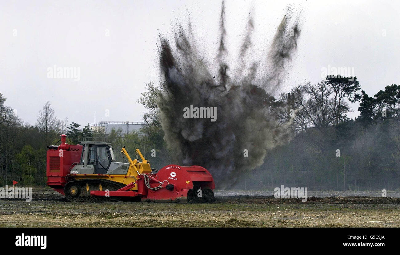 Corus's Minelifta landmines Stock Photo - Alamy
