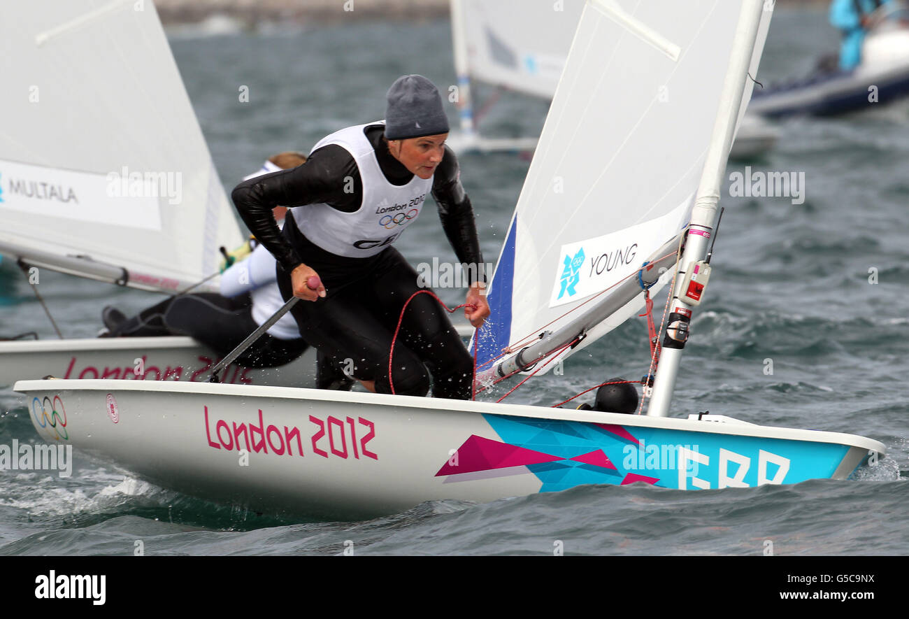 London Olympic Games - Day 7. Great Britain's Laser Radial sailor ...