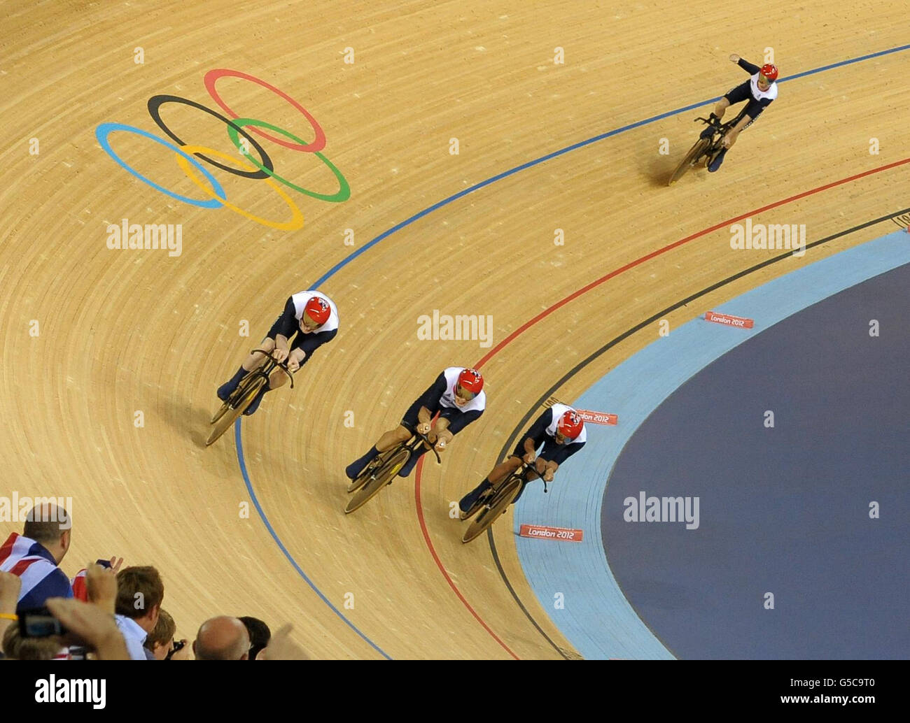 Great Britain's Ed Clancy, Geraint Thomas, Steven Burke and Peter ...