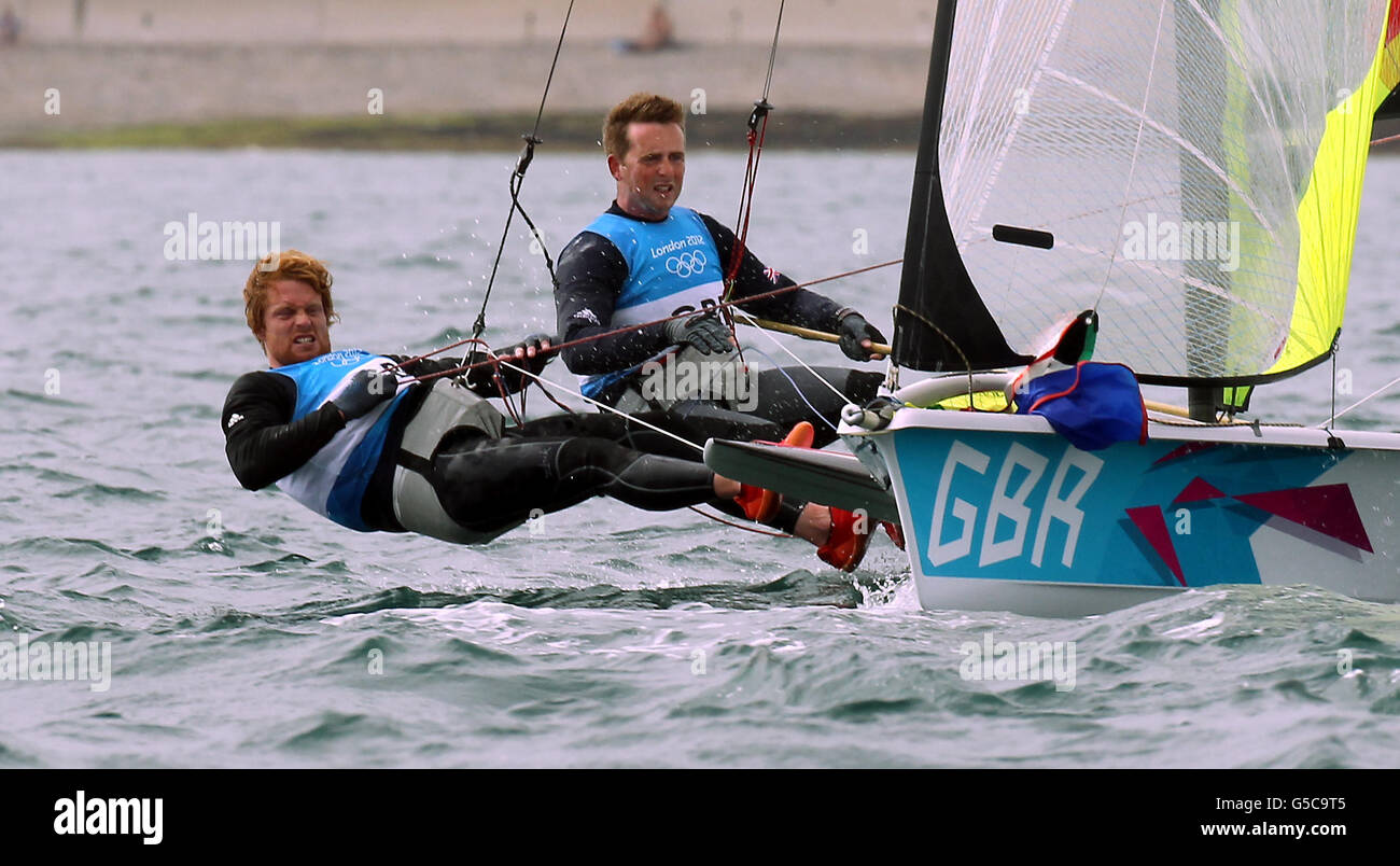 London Olympic Games - Day 7. Great Britain's 49er sailors Stevie ...