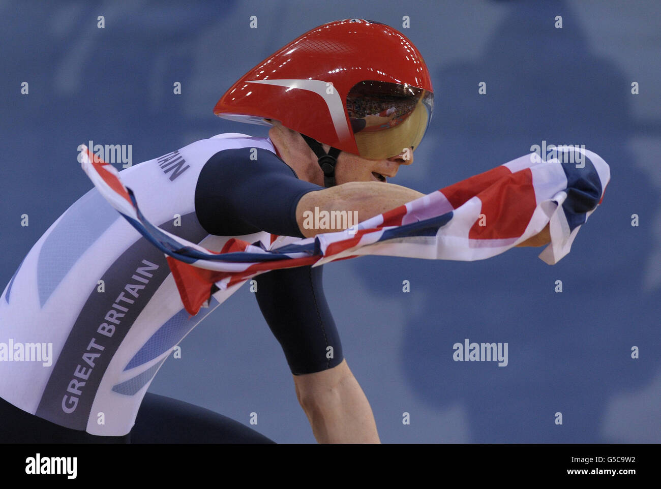 Great Britain's Ed Clancy celebrates winning the Gold medal in the Men ...