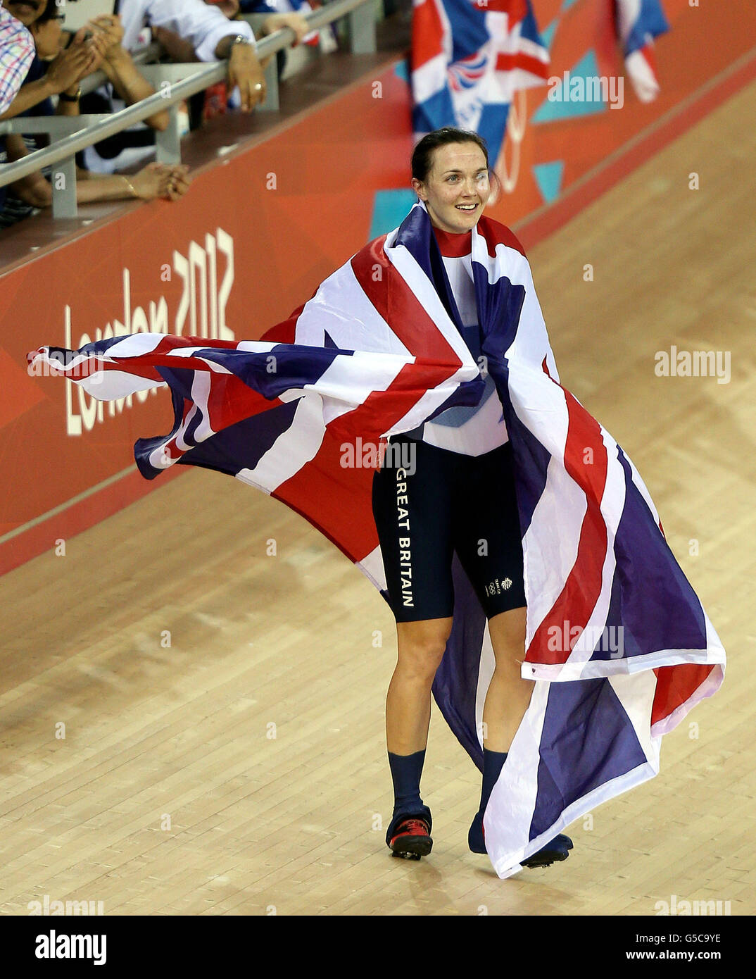 Great Britain's Victoria Pendleton celebrates after winning the Gold ...