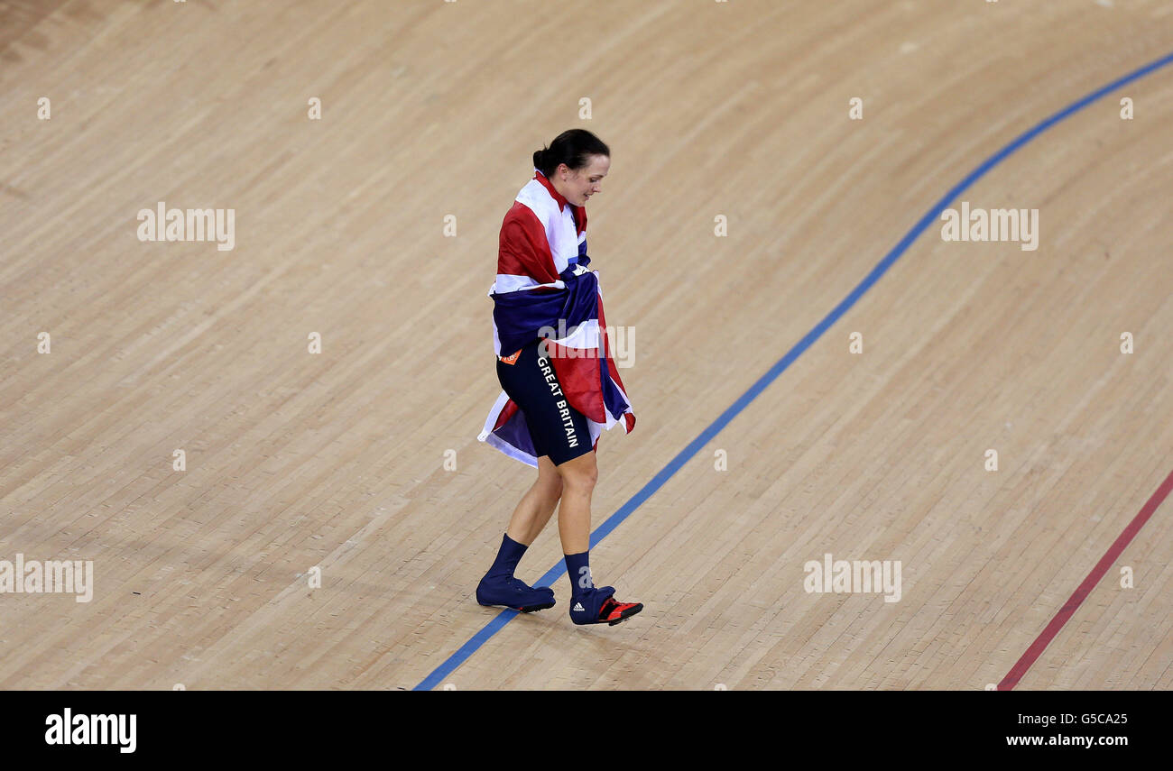 Great Britain's Victoria Pendleton celebrates after winning the Gold ...
