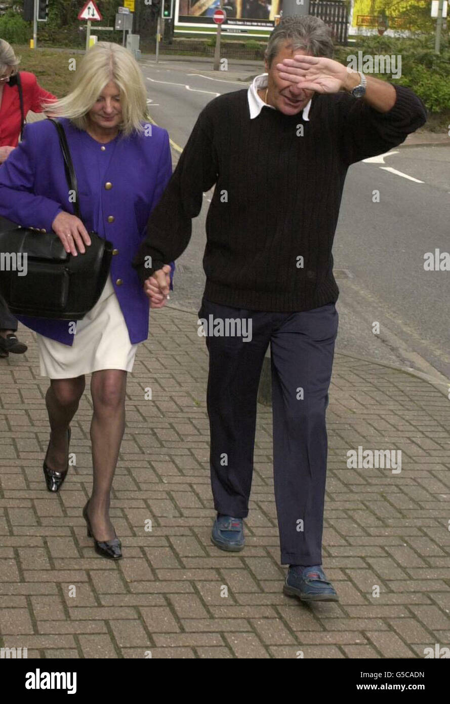 The parents laela playford leave woking coroners court hi-res stock ...