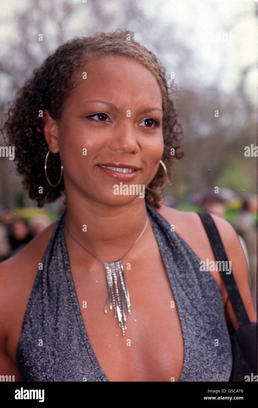 Actress angela griffin arrives at londons grosvenor hotel hi-res stock ...