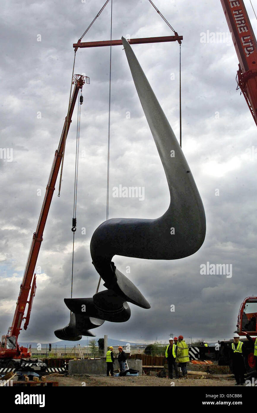 Wave Sculpture Dublin Stock Photo - Alamy