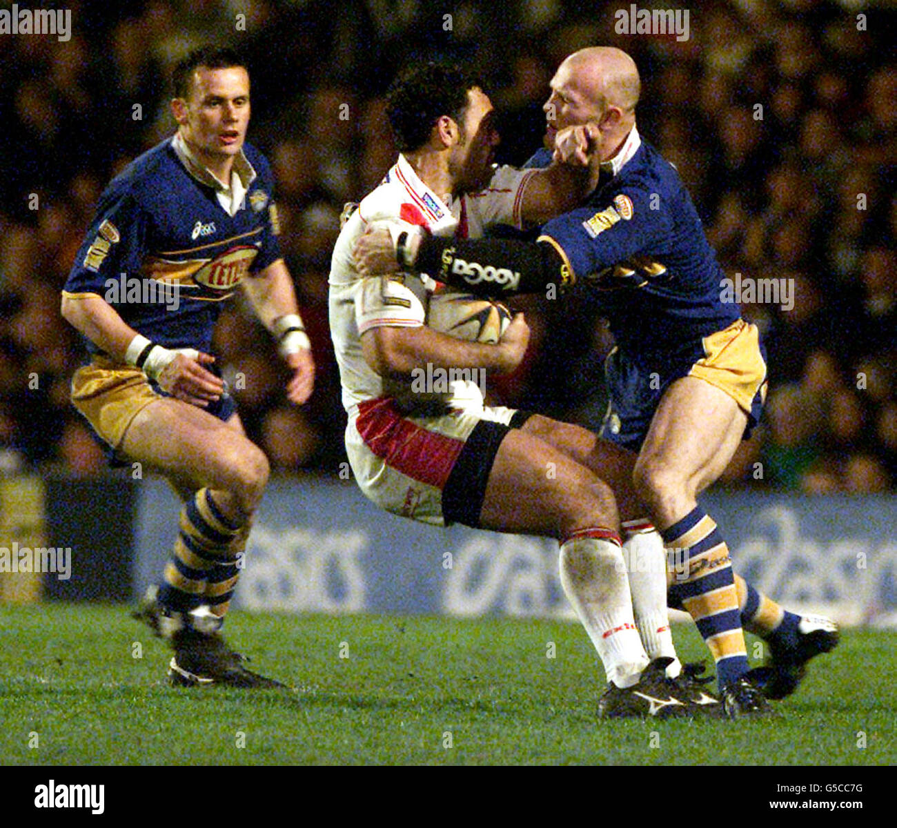 Sport rugby league action tackling keith senior hi-res stock ...
