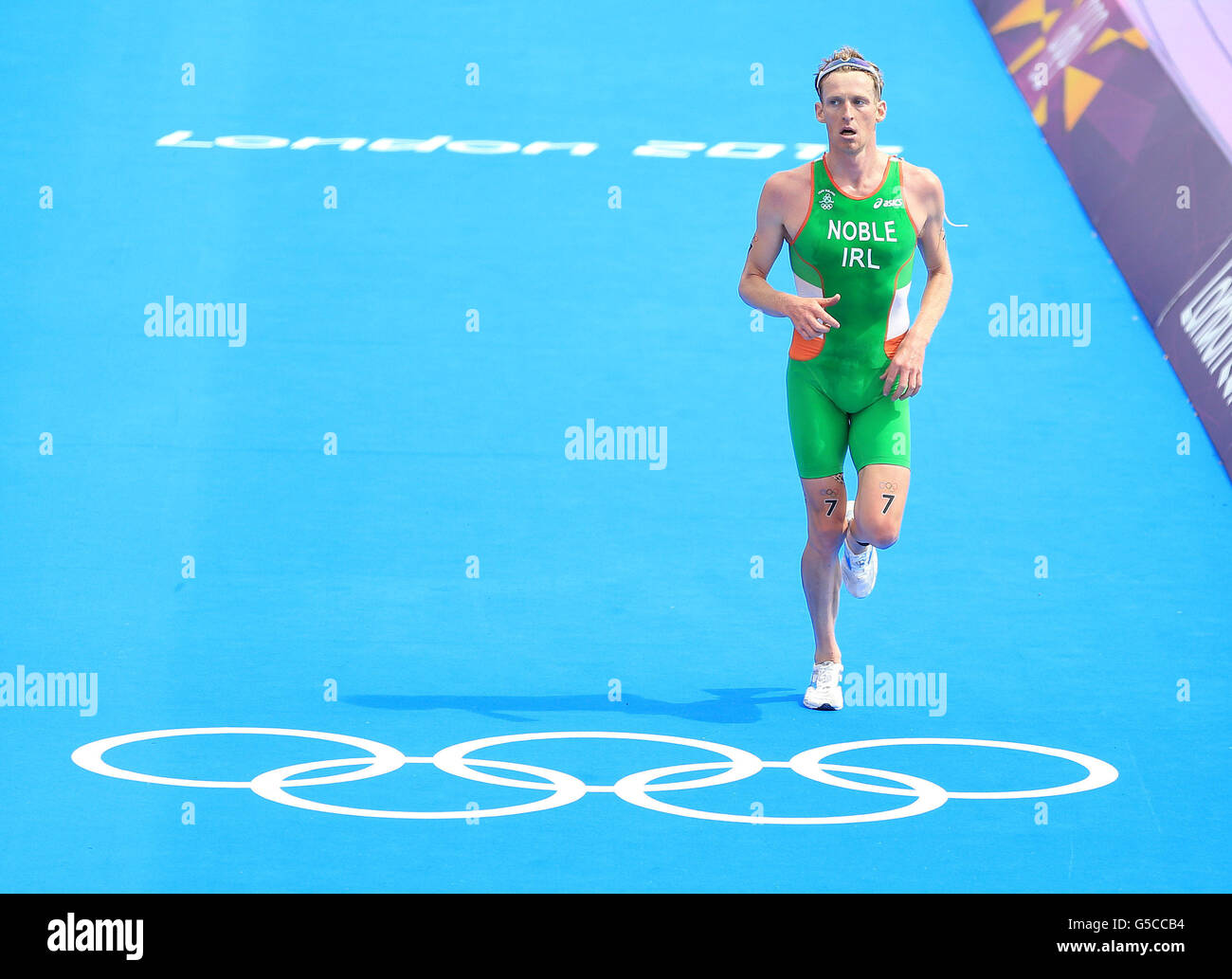 London Olympic Games - Day 11. Ireland's Gavin Noble finishes the Men's ...