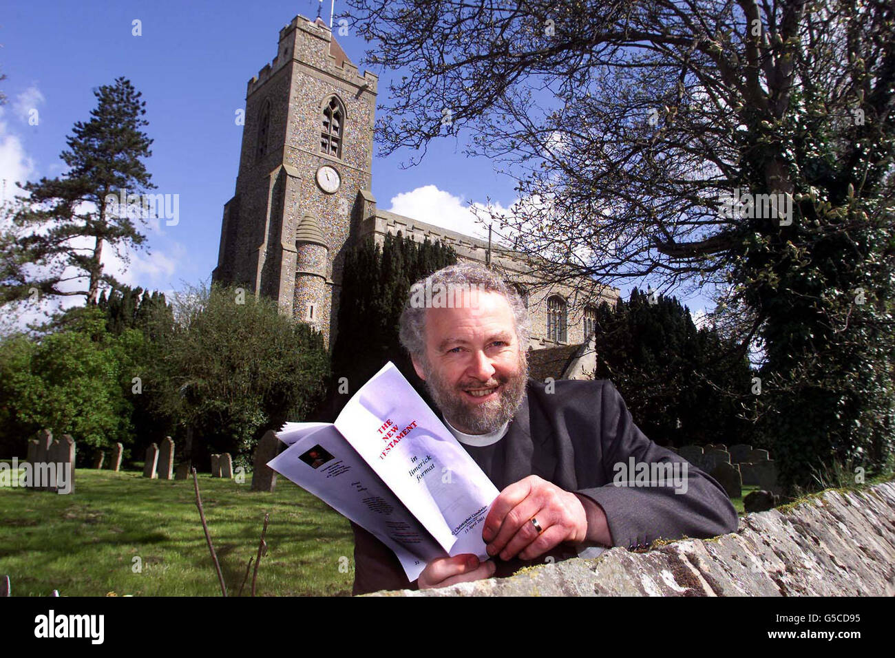 The Reverend Christopher Goodwins outside St Andrew's Church, Isleham ...