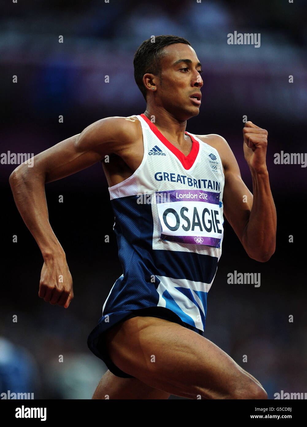 Great Britain's Andrew Osagie in action during the Men's 800m Semi ...