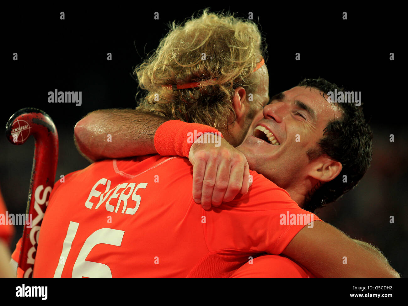 Netherlands Floris Evers (left) and Marcel Balkestein celebrate their ...
