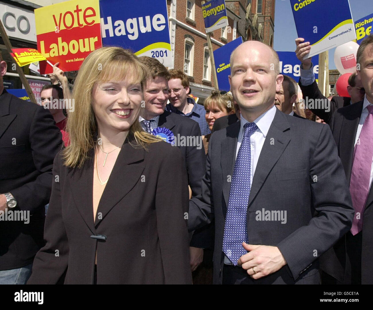 General Election 2001 Hague Stock Photo - Alamy