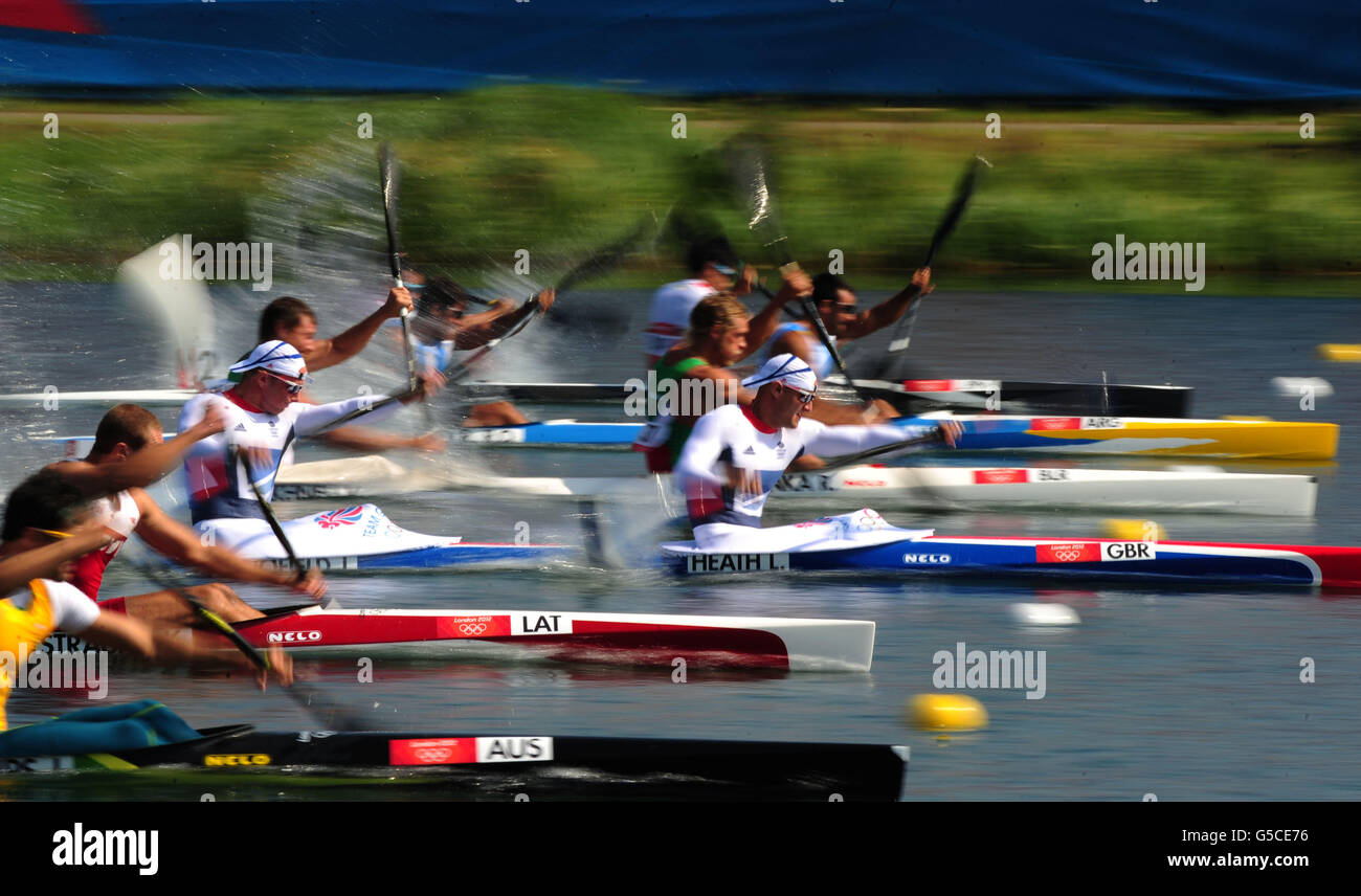 Great Britain's Liam Heath and Jon Schofield compete in the Men's Kayak ...