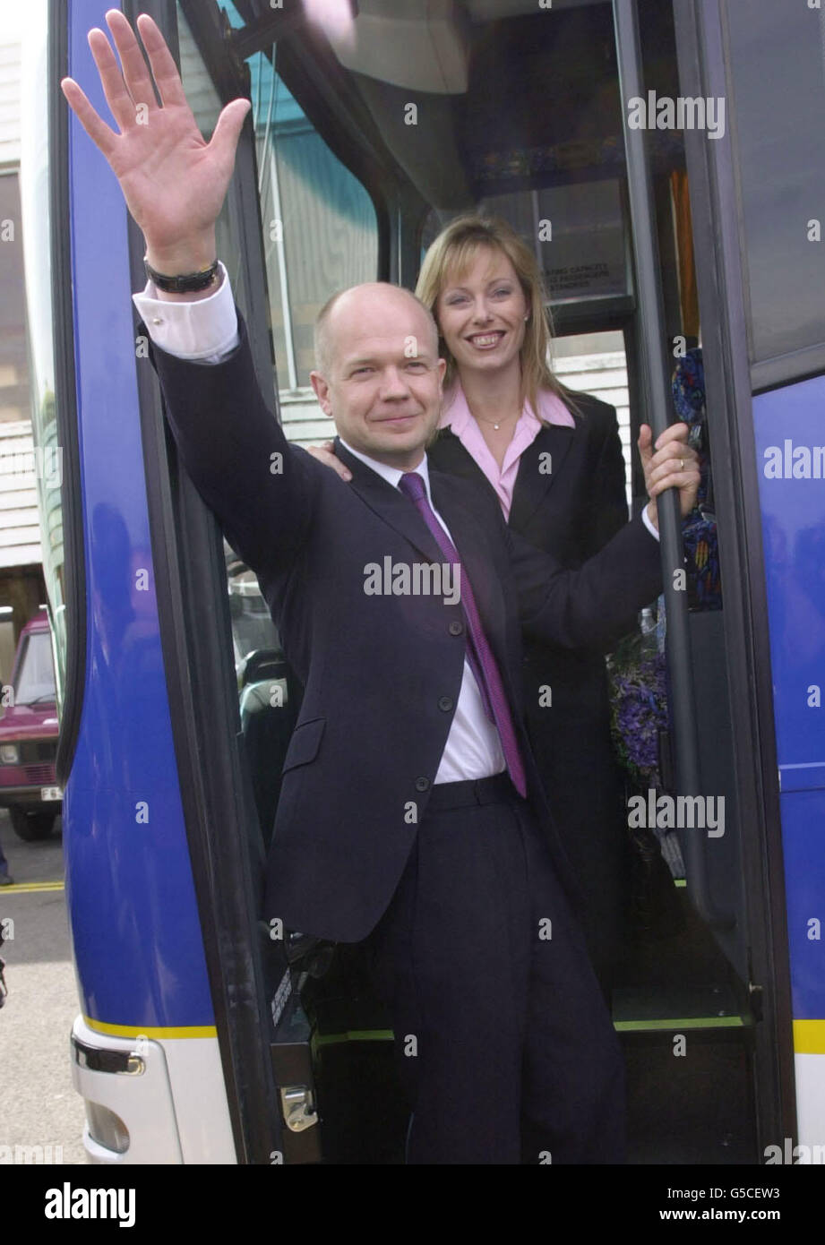 William ffion hague in bus hi-res stock photography and images - Alamy