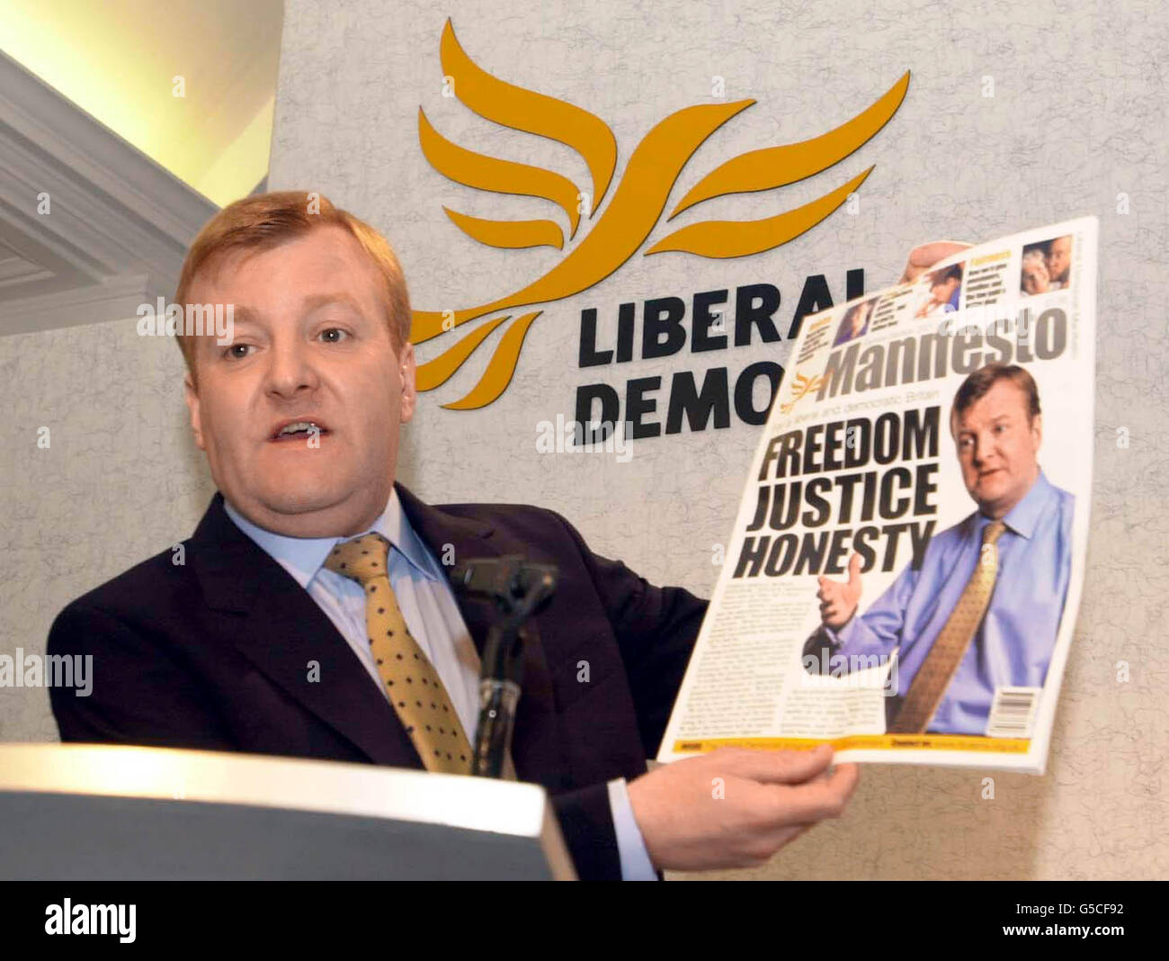 Election 2001 Lib Dem Manifesto Stock Photo - Alamy