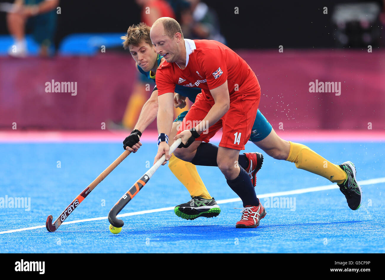 Great Britain's Ben Hawes and Australia's Edward Ockenden Stock Photo ...
