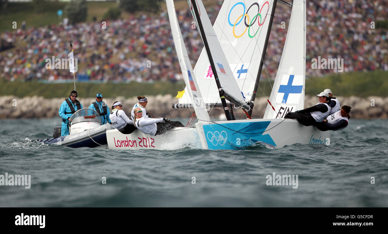 Finland's matchrace team Silja Lehtinen, Silja Kanerva and Mikaela ...