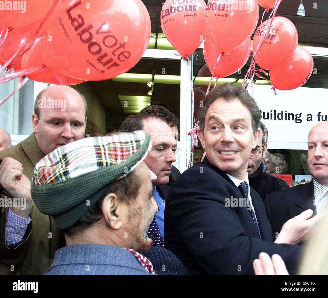 Prime Minister Tony Blair, with local Labour MP Christine McCafferty ...