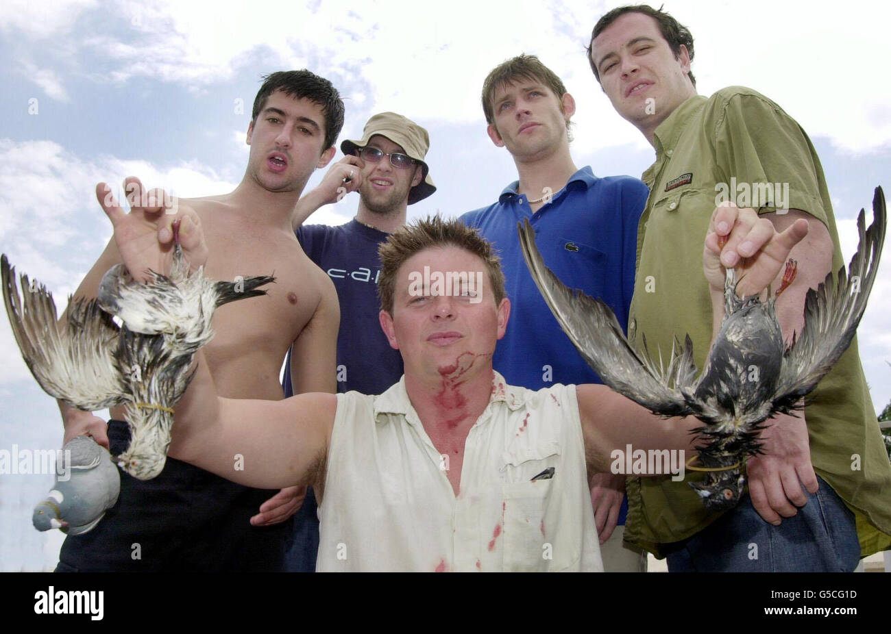 Cannes Danny Cunningham holds Pigeons Stock Photo - Alamy
