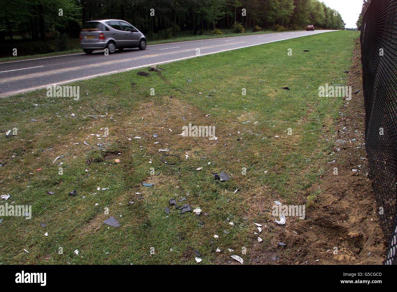 The A1065 road between RAF Lakenheath Airbase and the Wangford New Road ...