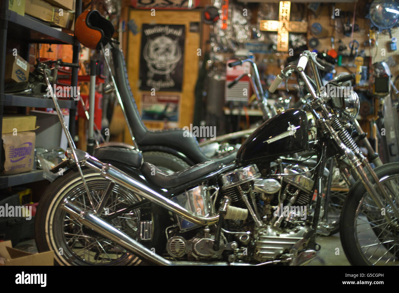 Vintage harley choppers hi-res stock photography and images - Alamy