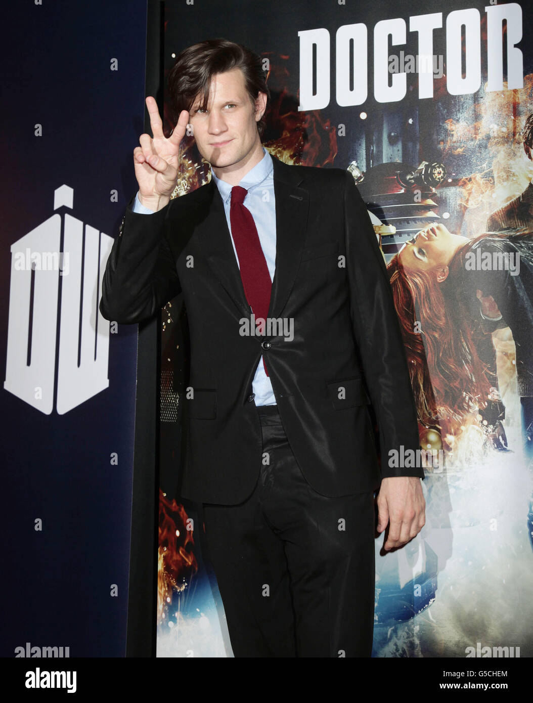 Matt Smith during a photocall for a screening of the episode Doctor Who ...