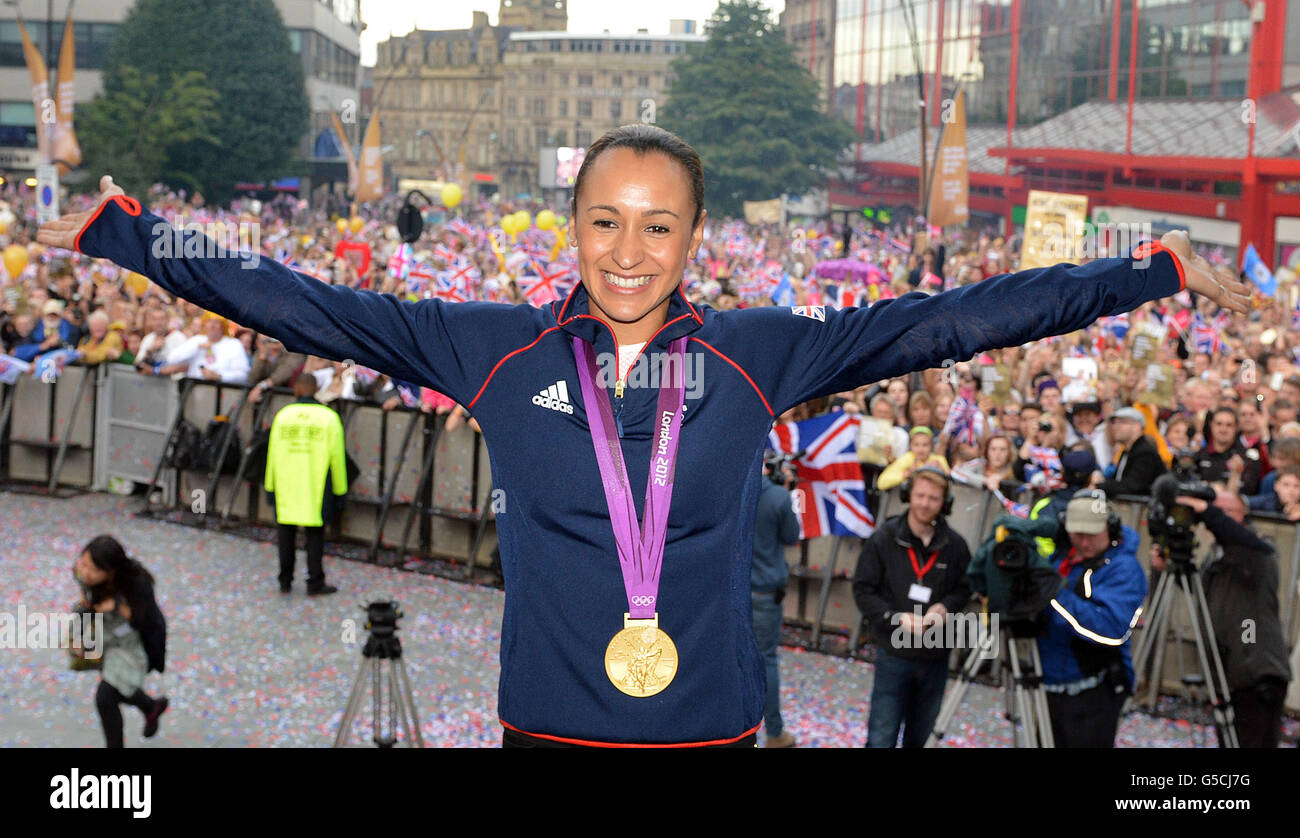 Jessica Ennis homecoming celebrations Stock Photo - Alamy